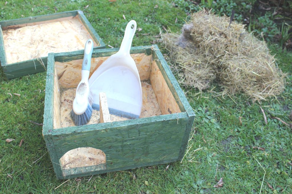 Cleaning hedgehog boxes – Little Silver Hedgehog